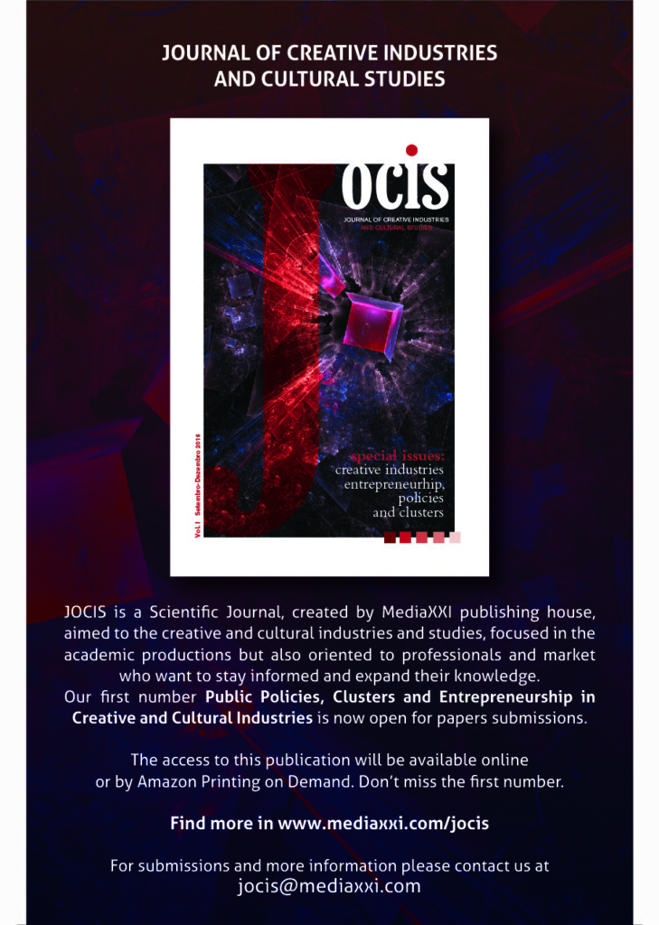 New Journal of Creative Industries and Cultural Studies - IMMAA